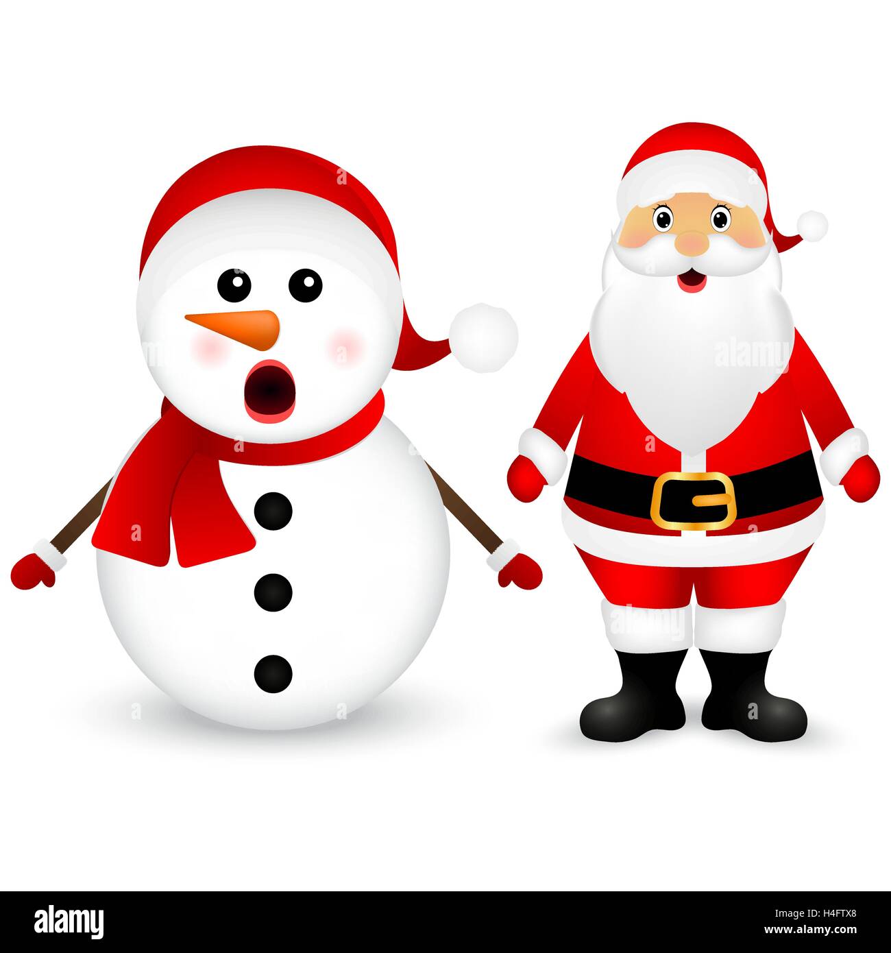Snowman with mustache Stock Vector Images - Alamy