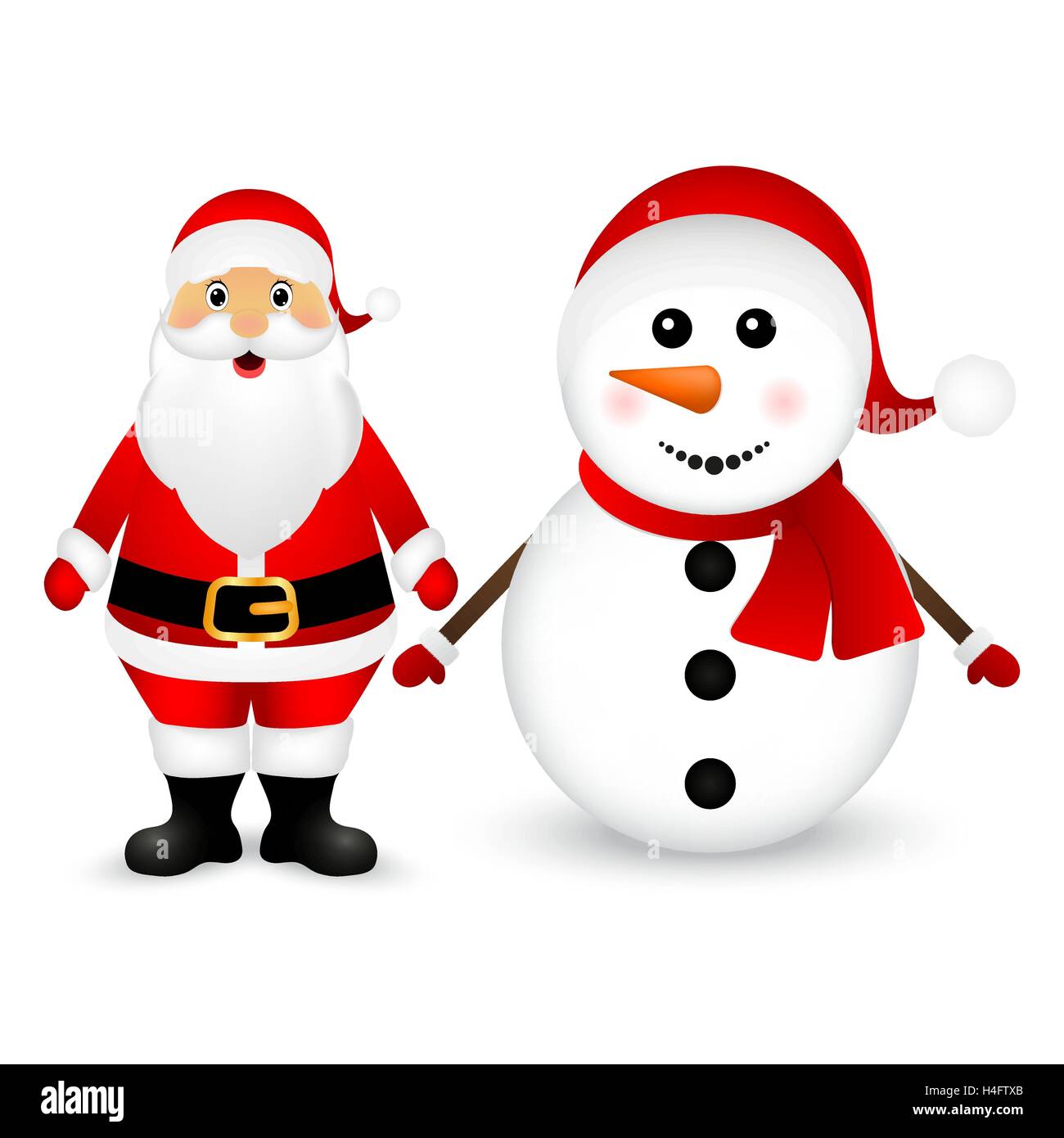 Merry christmas snowman santa clause Cut Out Stock Images & Pictures ...
