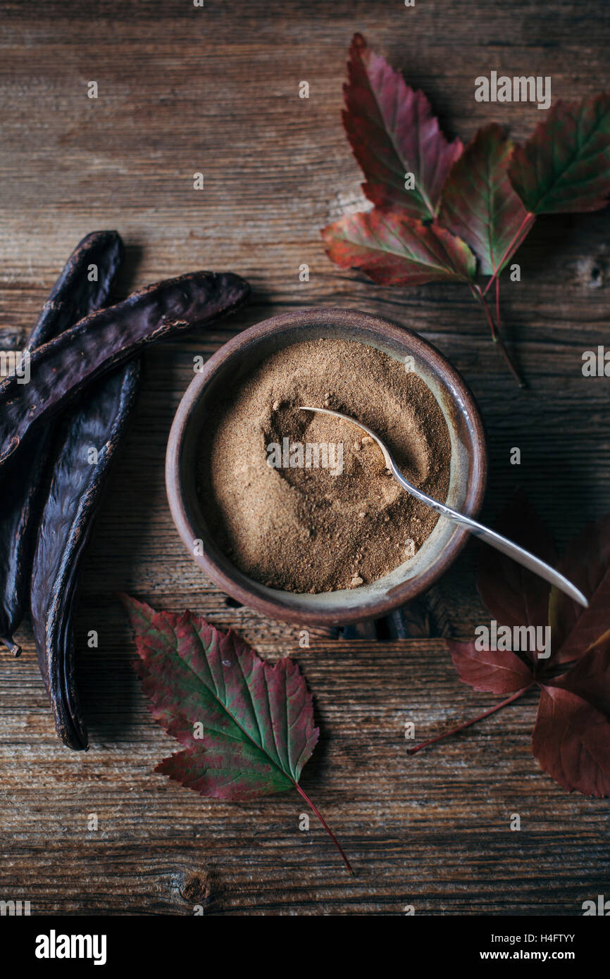 Carob flour hi-res stock photography and images - Alamy