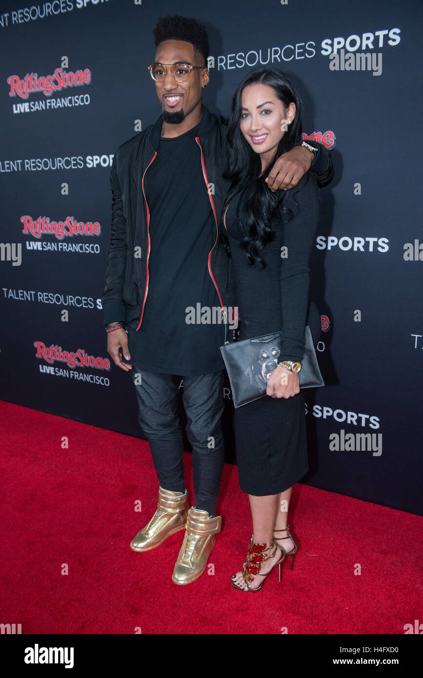 Dontae Johnson and his girlfriend walk the red carpet at the Rolling ...