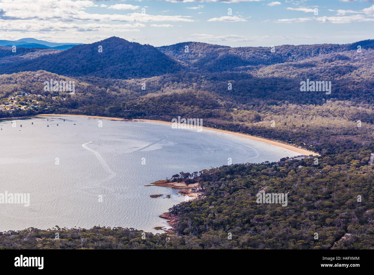 Coles bay as seen from Mount Amos track. Freycinet National Park ...