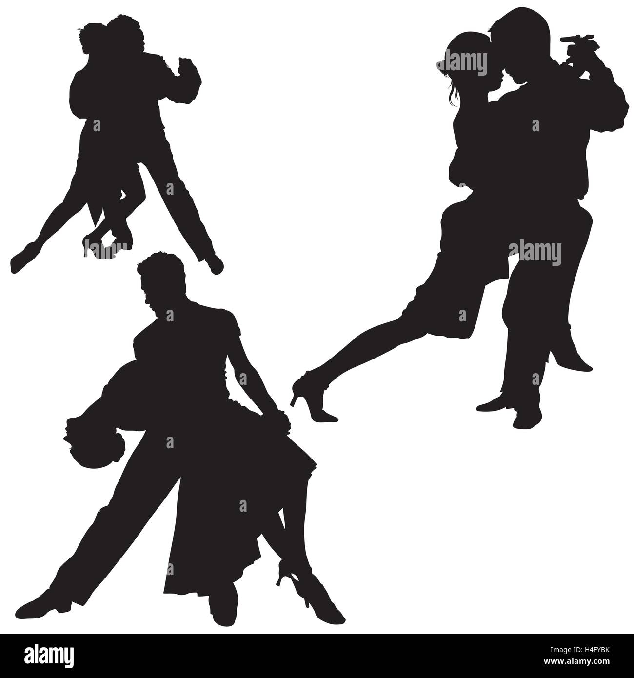 Ballroom dancers pose Cut Out Stock Images & Pictures - Alamy
