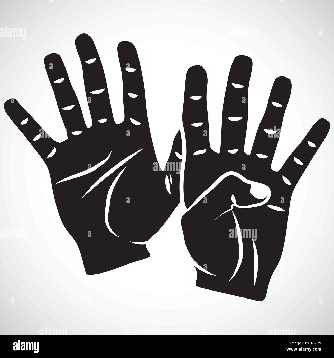 Icon Set Hand for the creative use in graphic design Stock Vector Image ...