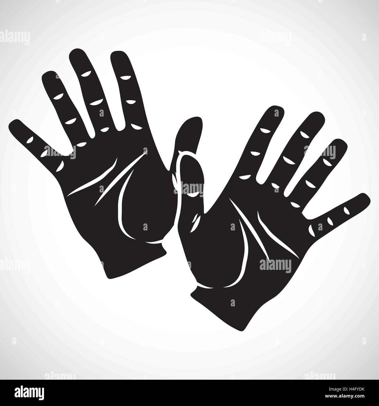 Hand pictogram hi-res stock photography and images - Alamy