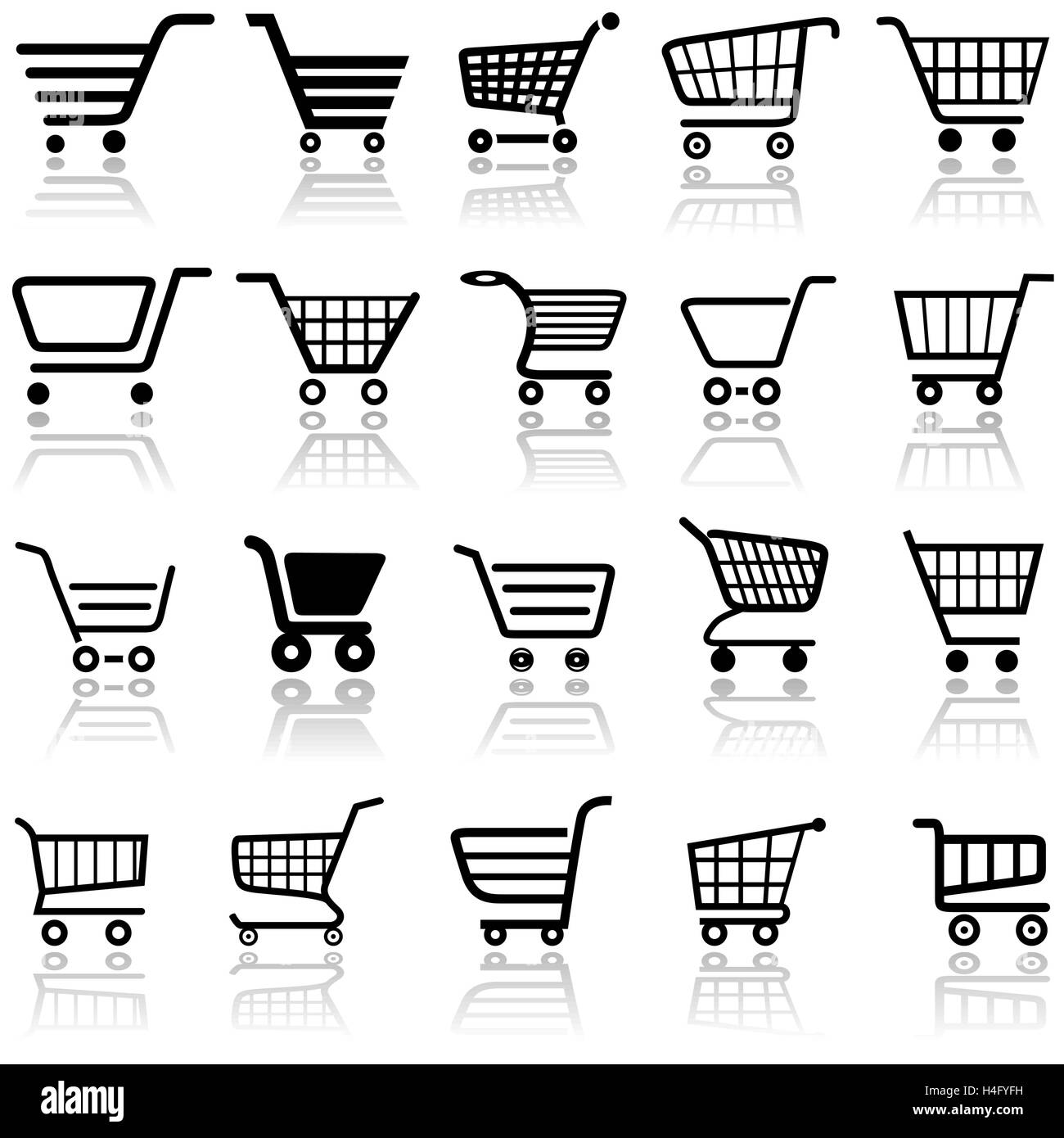 Shopping Cart Sign Stock Vector Image & Art - Alamy