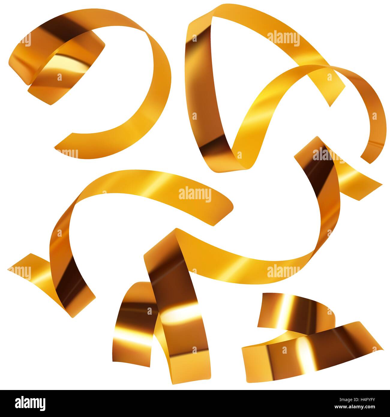 Gold confetti cut out hi-res stock photography and images - Alamy