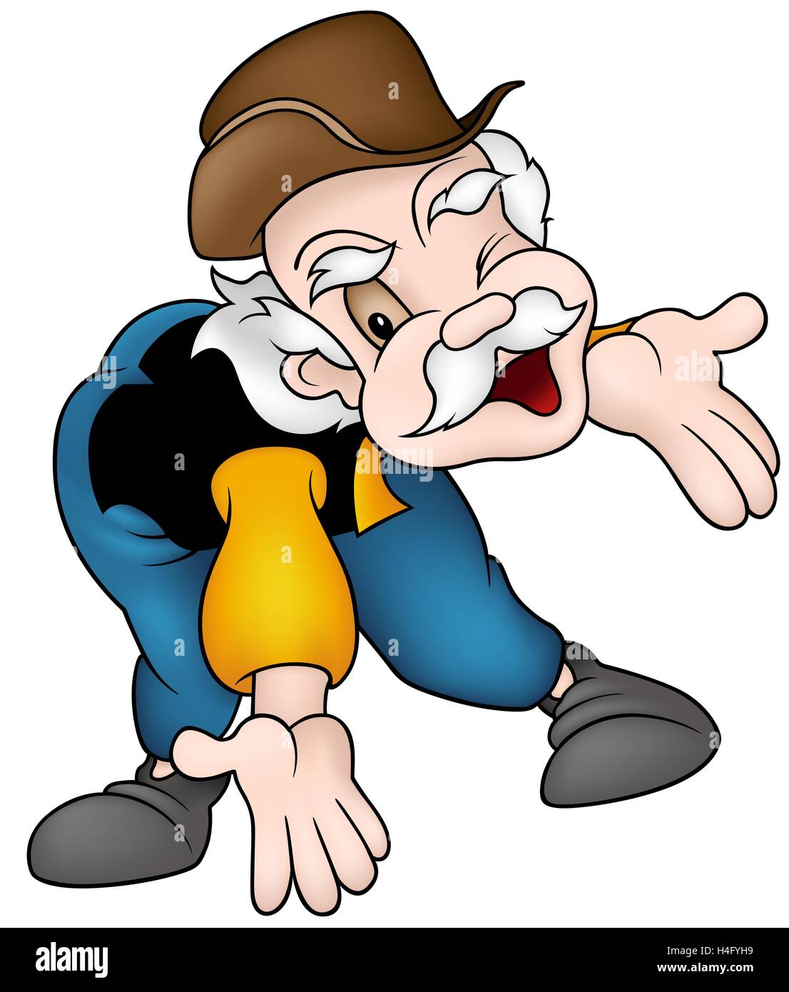 Cartoon grandfather hi-res stock photography and images - Alamy