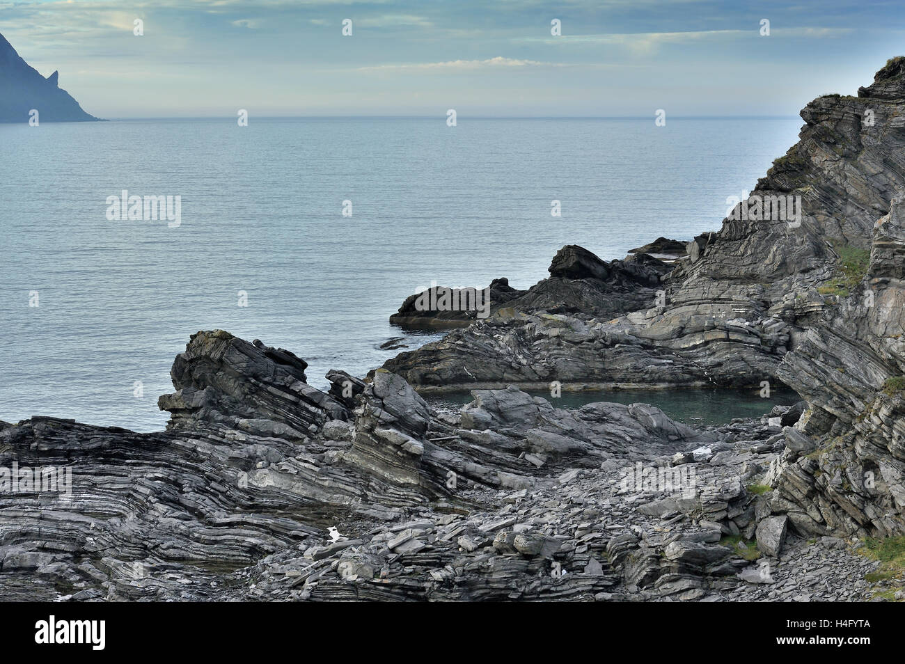 coastline near Skarsvag, Finnmark, Norway Stock Photo - Alamy