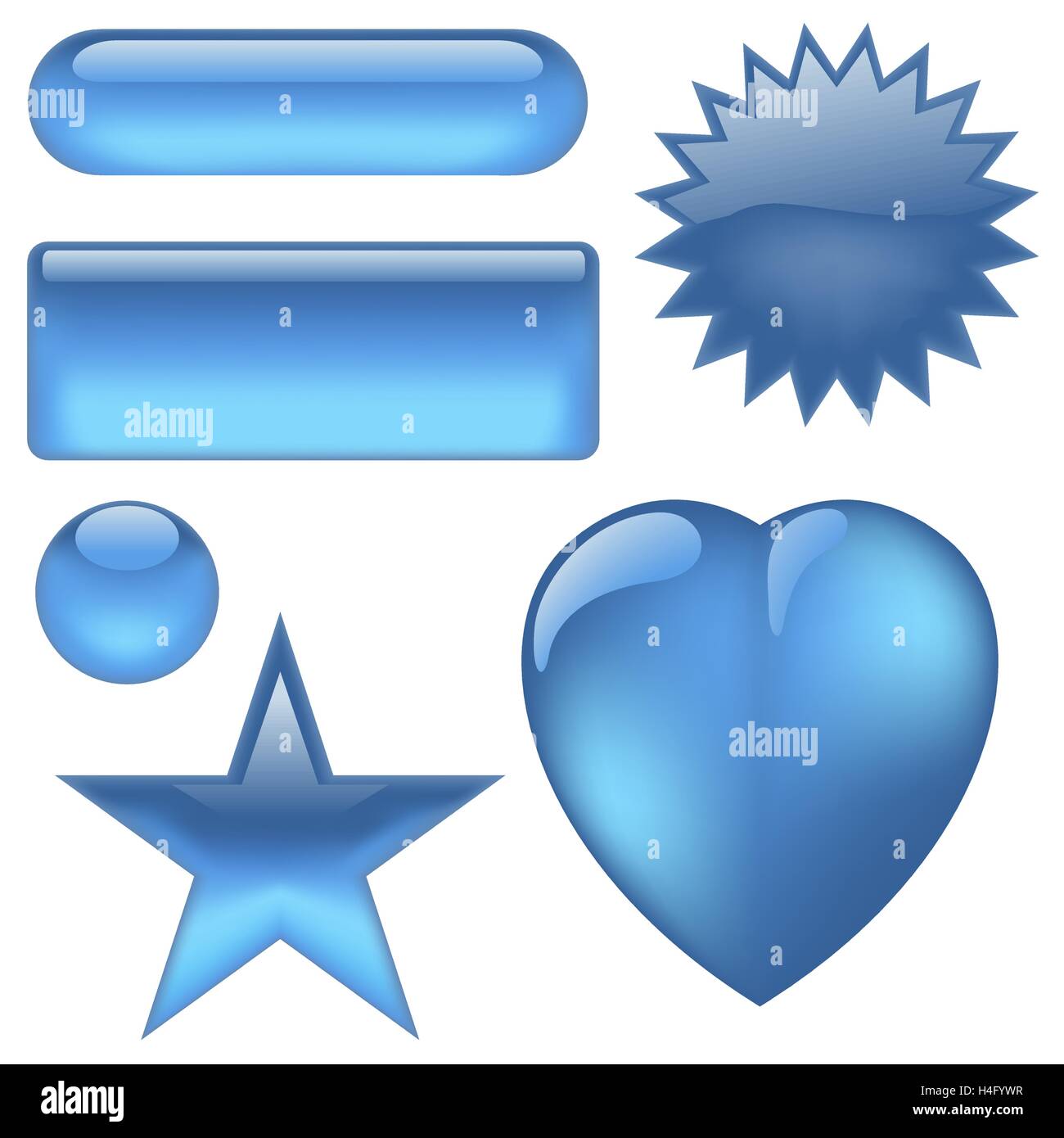 Aqua buttons hi-res stock photography and images - Alamy