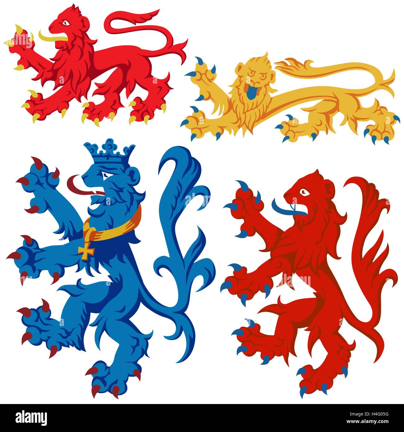 Heraldry lion hi-res stock photography and images - Alamy