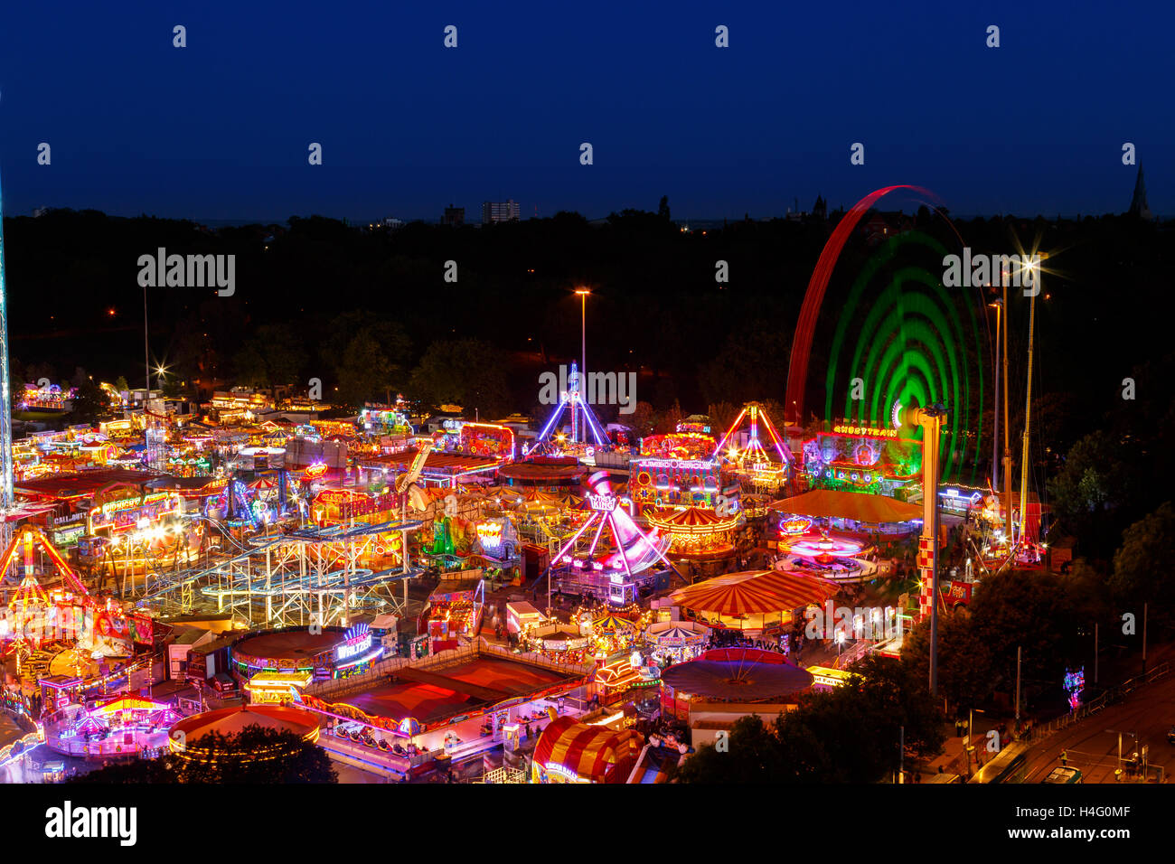 Ferris wheel nottingham nottinghamshire england hi-res stock ...