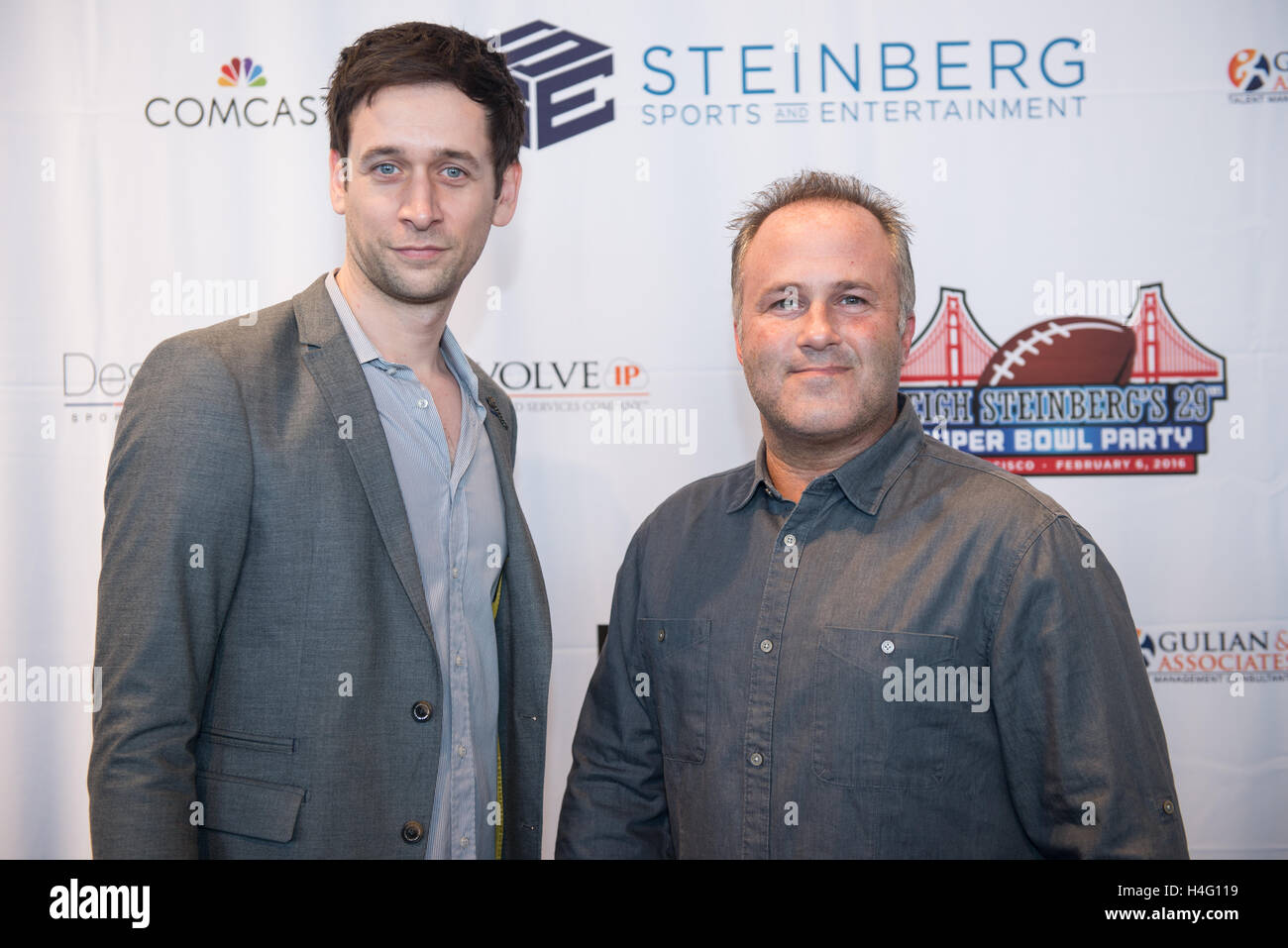 David Rudy poses on the red carpet at the Leigh Steinberg Super Bowl ...
