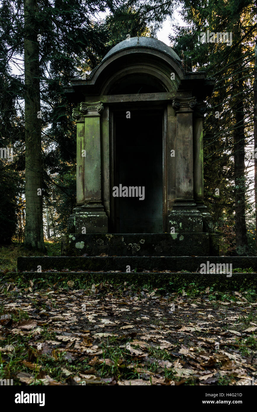 The Baillie Mausoleum, Polkemmet country park, West Lothian, Scotland ...