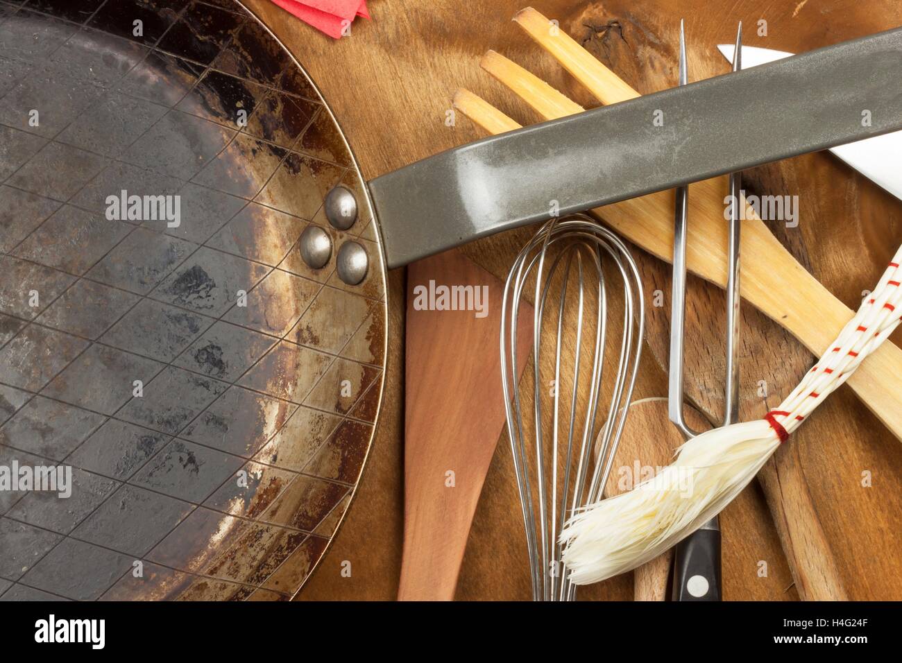 Traditional old fashioned frying pan hi-res stock photography and ...