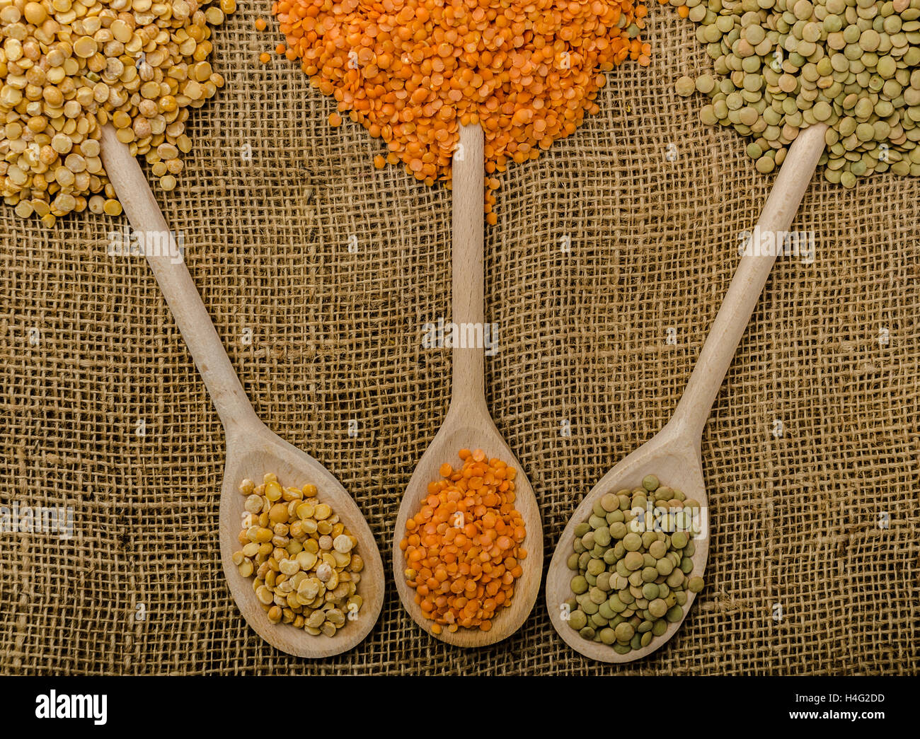 Variations lentils, lentils bio, product stock photo Stock Photo - Alamy