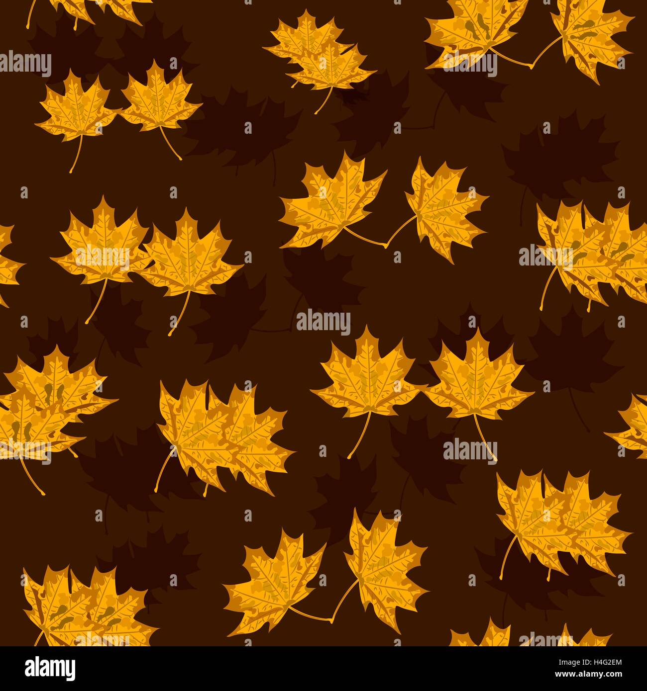 Seamless background with colorful autumn leaves Stock Vector Image ...