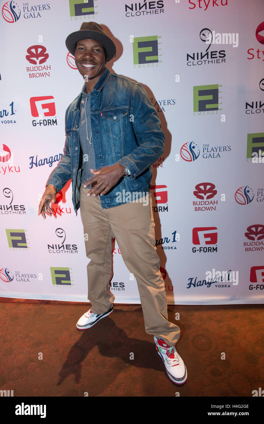 Isaac Keys smiles on the red carpet at the Players Gala on February 7th ...