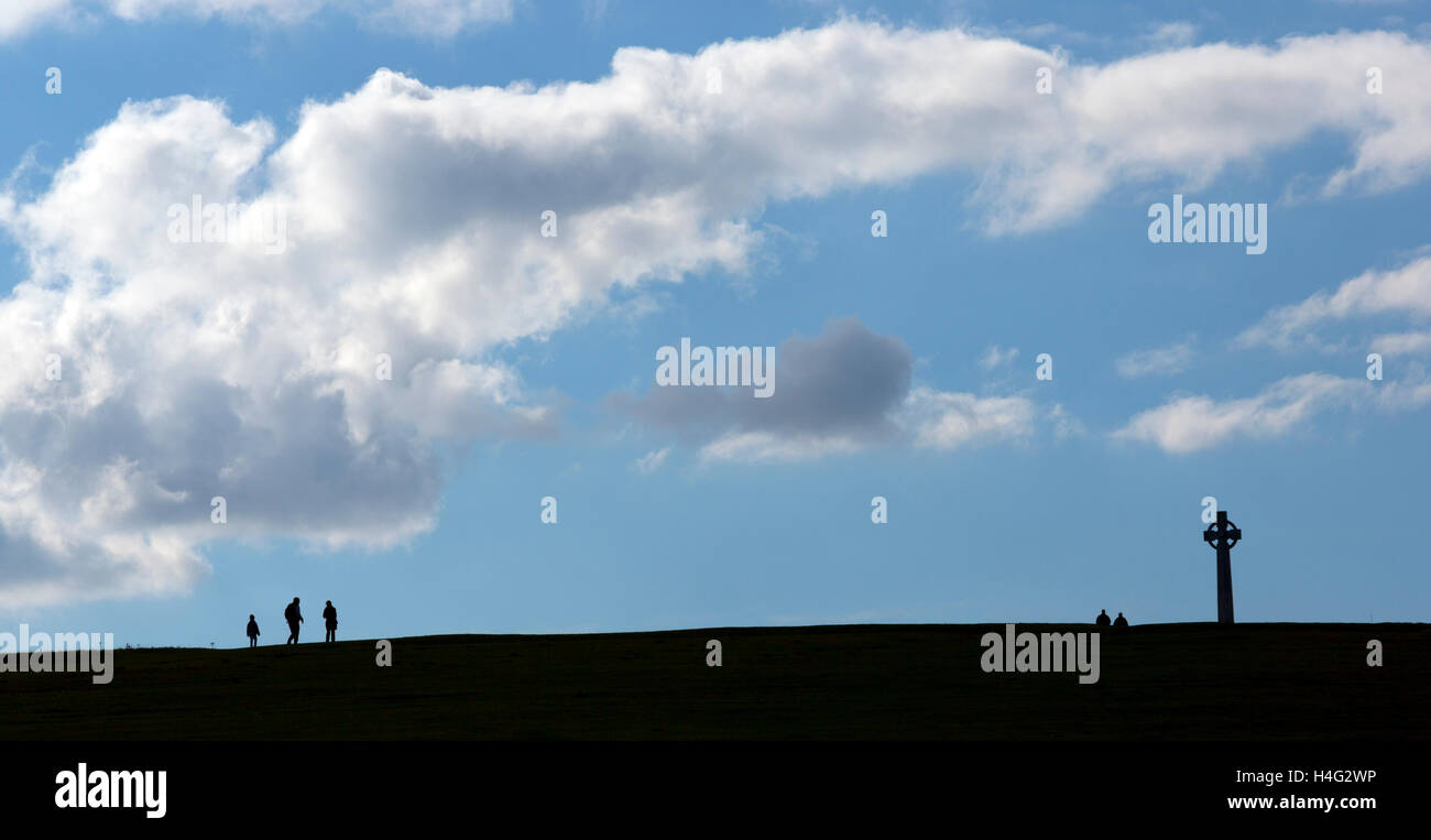 Celtic Cross The Needles, Tennyson Down, Freshwater Bay, Walk, monument ...