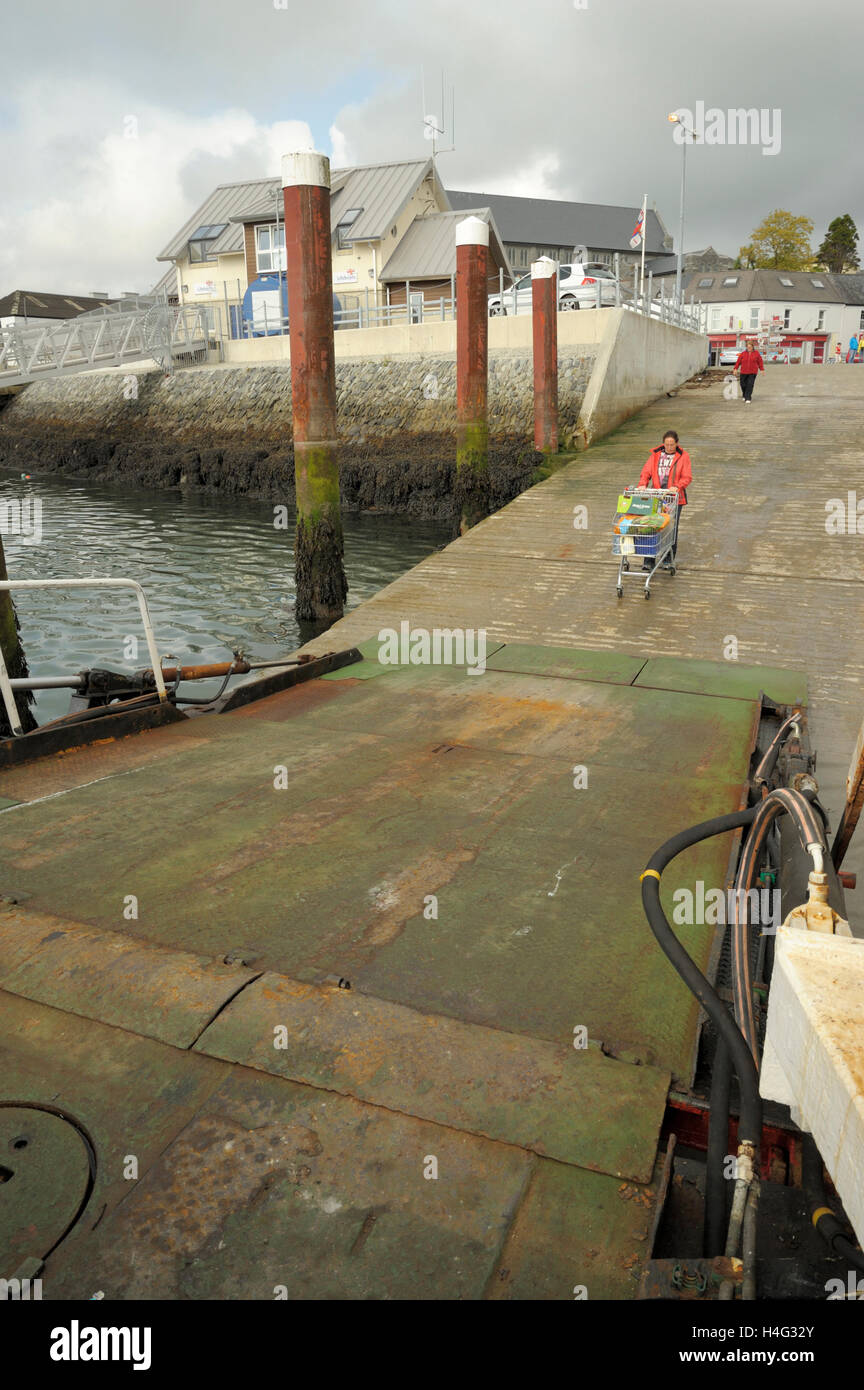 Boarding Bere Island Ferry, More for the ferry Stock Photo - Alamy