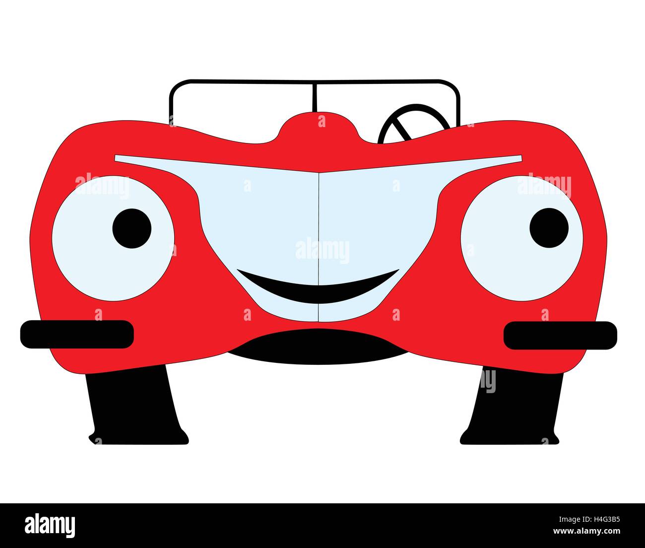 White sports car Stock Vector Images - Alamy