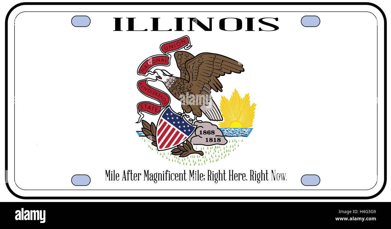 Illinois license plate hi-res stock photography and images - Alamy