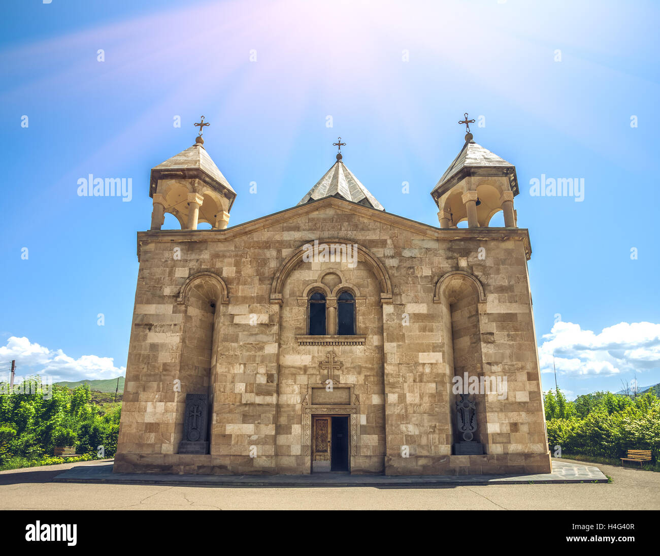 ancient stone church Stock Photo - Alamy