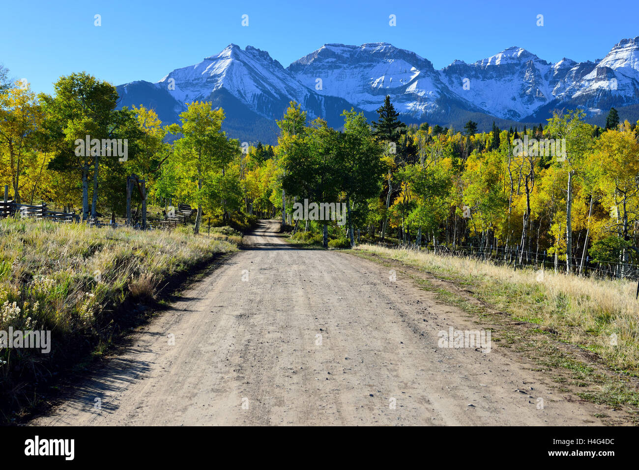 Alpine scenery of Colorado during foliage season Stock Photo - Alamy