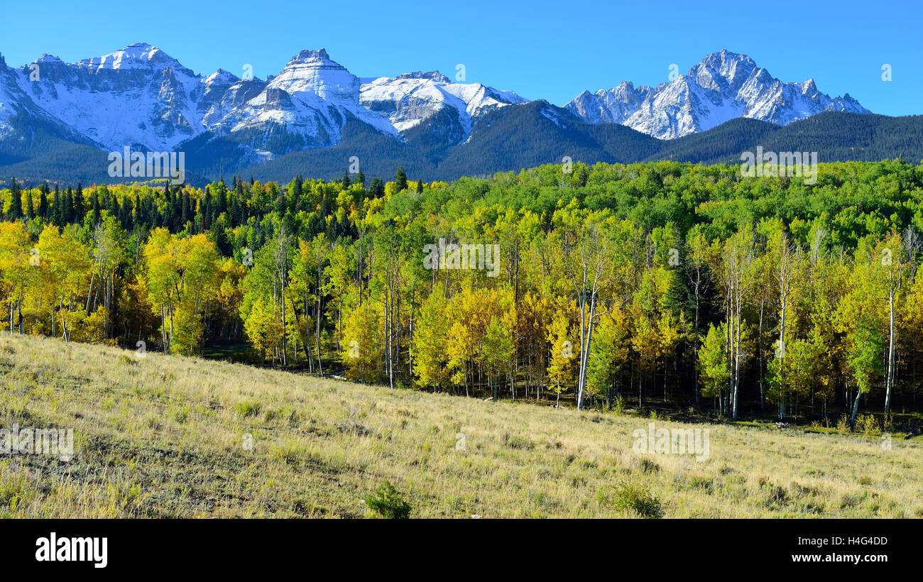 Alpine scenery of Colorado during foliage season Stock Photo - Alamy