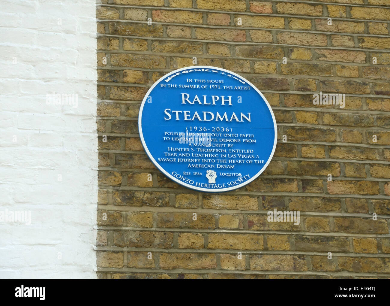 Blue plaque spoof hi-res stock photography and images - Alamy