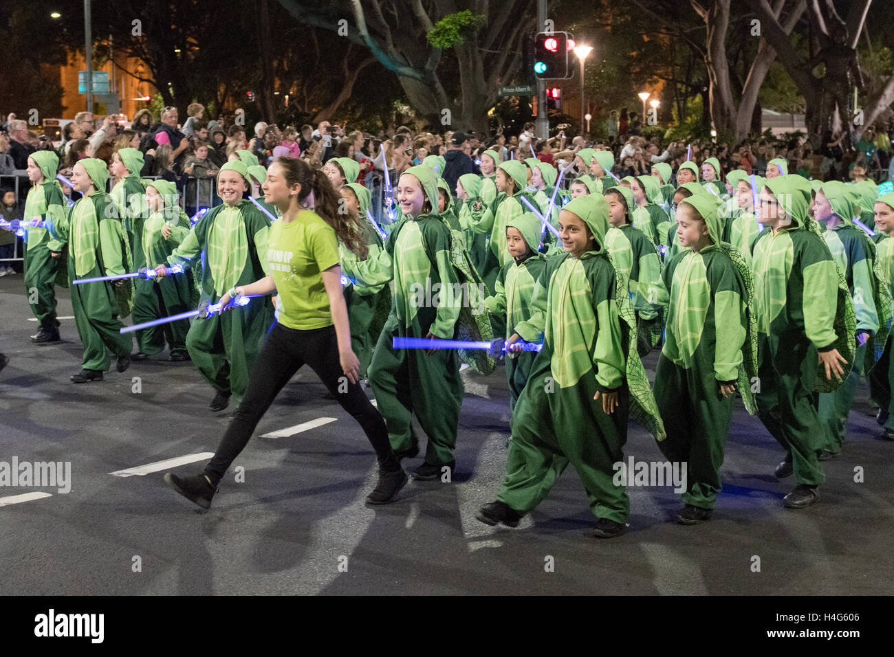 Sydney, Australia - 15th October 2016: Animal Light scupltures lighted ...