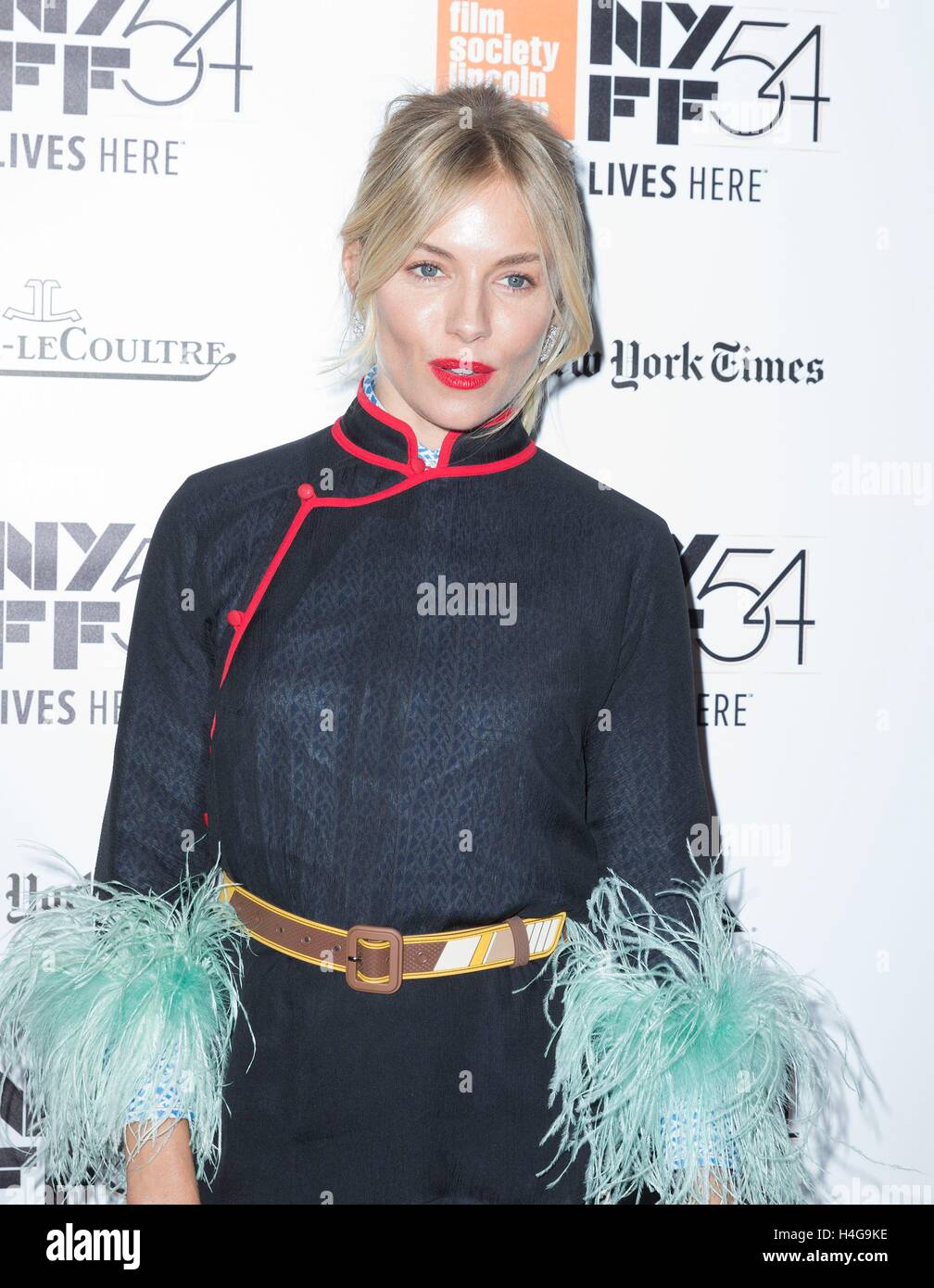 New York, NY, USA. 15th Oct, 2016. Sienna Miller at arrivals for THE ...