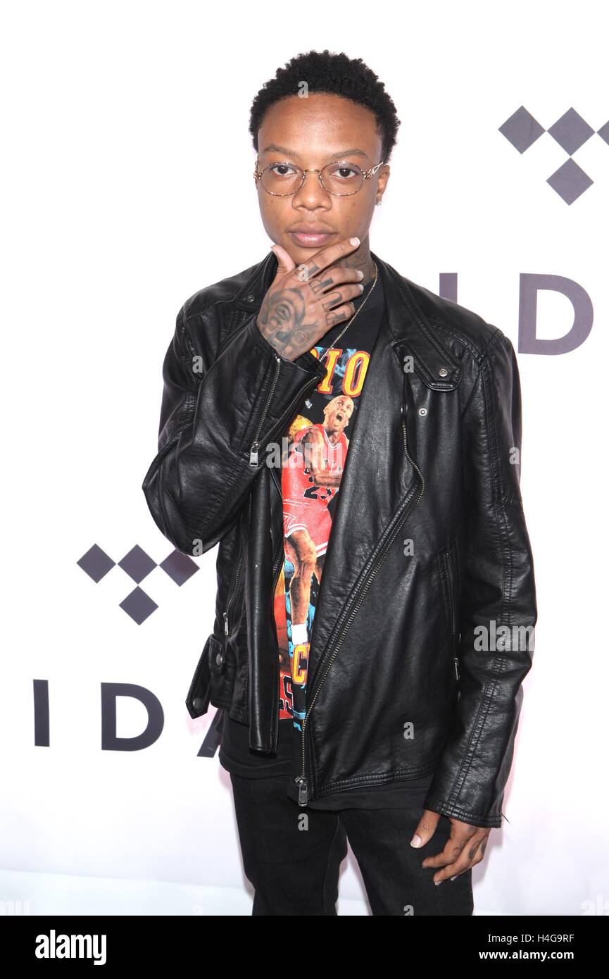 New York, NY, USA. 15th Oct, 2016. Levi Carter attends TIDAL's Second ...