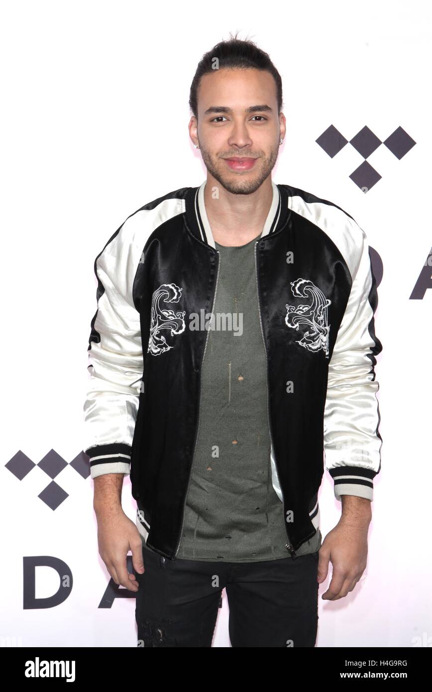 New York, NY, USA. 15th Oct, 2016. Prince Royce attends TIDAL's Second ...