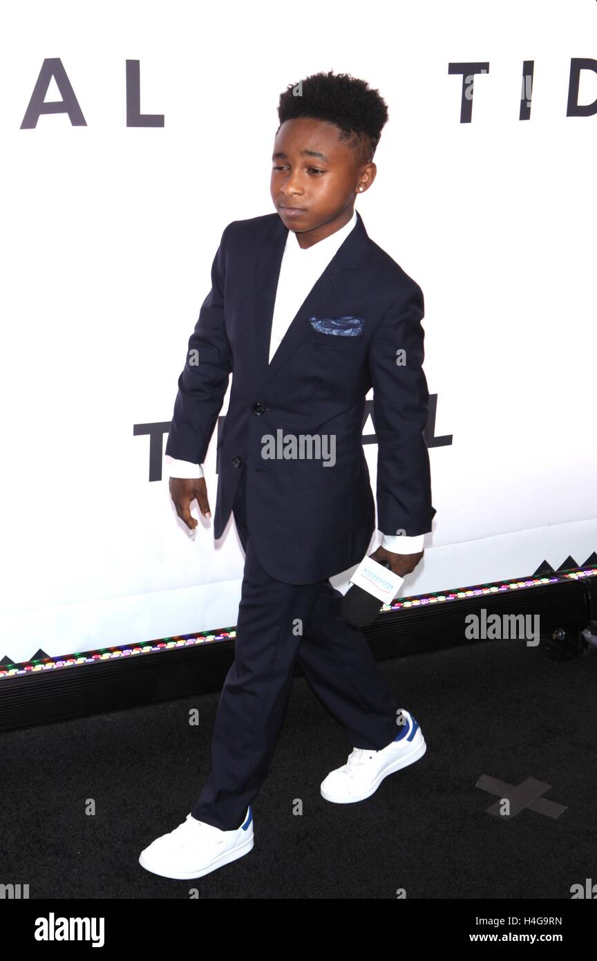 New York, NY, USA. 15th Oct, 2016. Lil James attends TIDAL's Second ...
