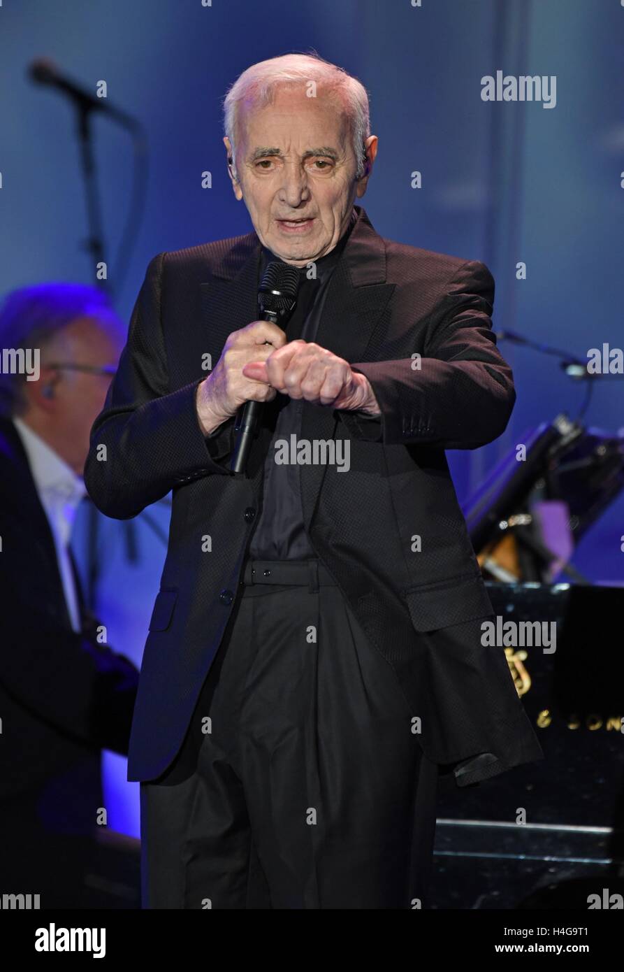 New York, NY, USA. 15th Oct, 2016. Charles Aznavour in attendance for ...