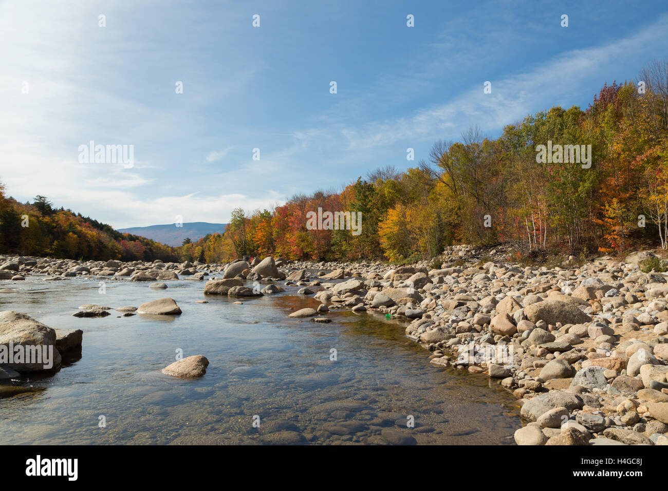 Lincoln, New Hampshire. 15th of October, 2016. The famous Indian Summer ...