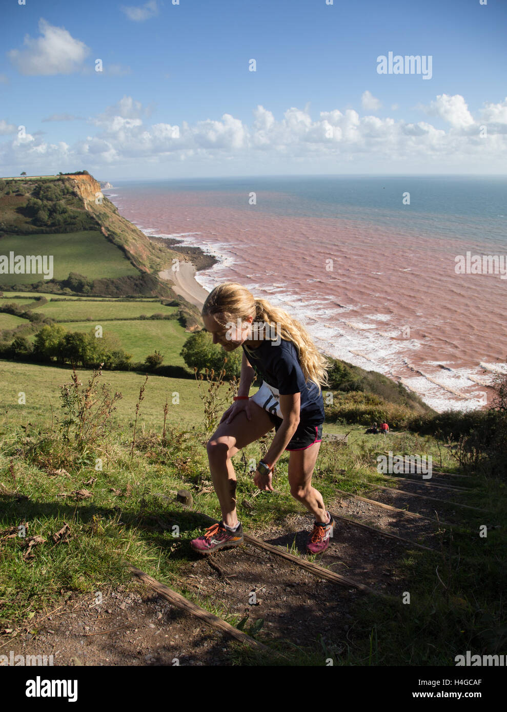 The Big Dipper Run, near Sidmouth, Devon Stock Photo - Alamy