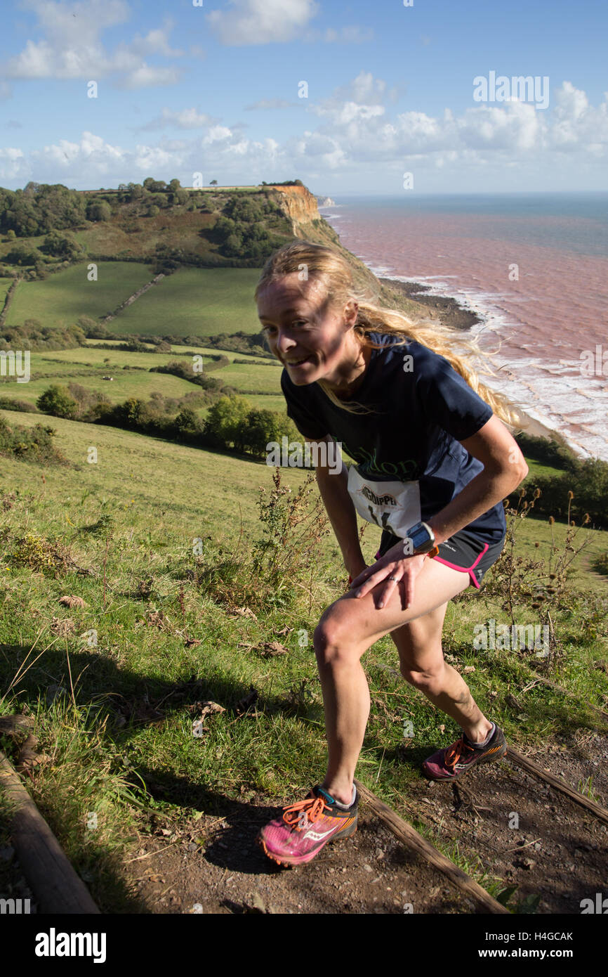 The Big Dipper Run, near Sidmouth, Devon Stock Photo - Alamy