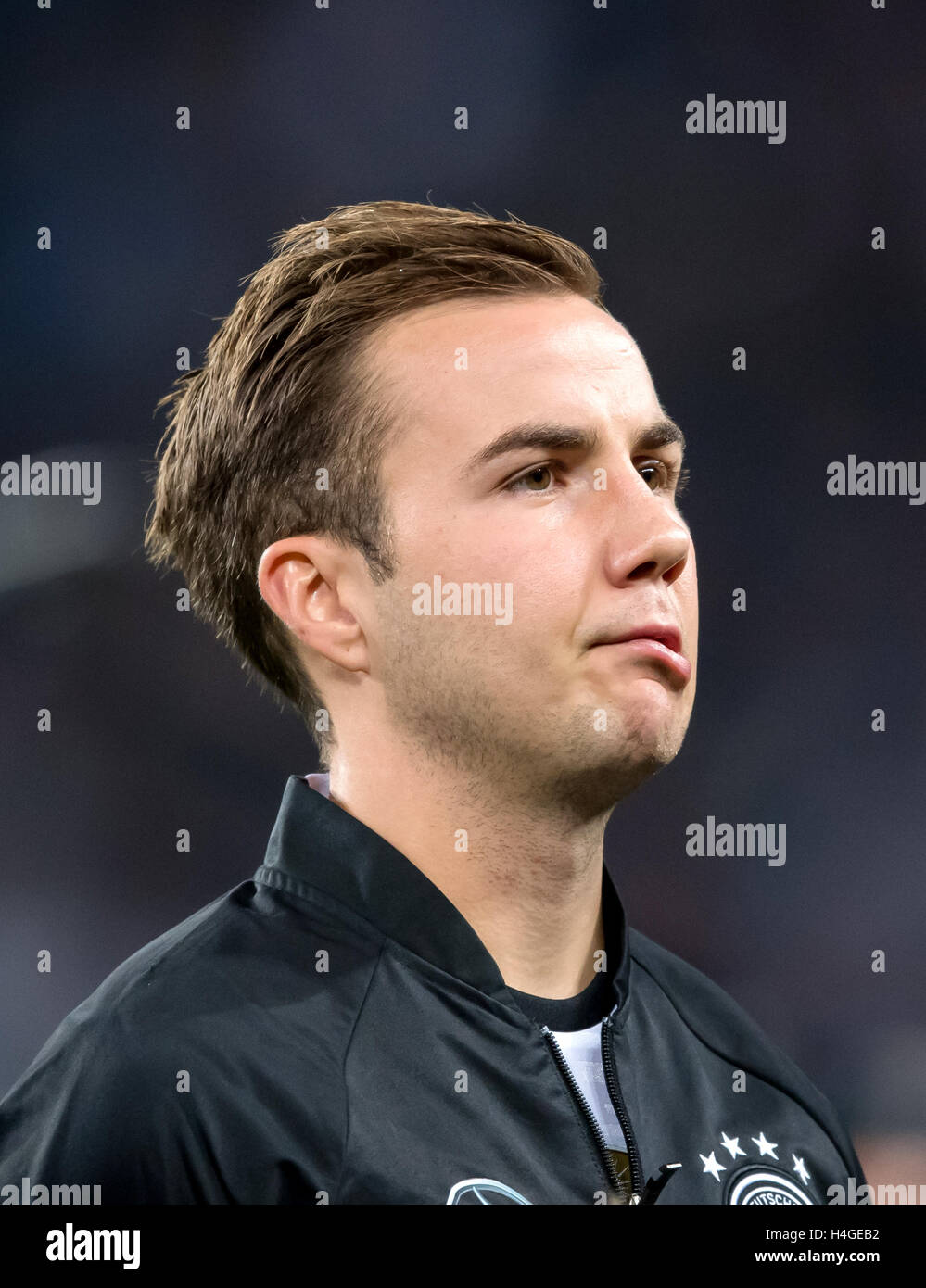 Hamburg, Germany. 8th Oct, 2016. Germany's Mario Gotze during the ...