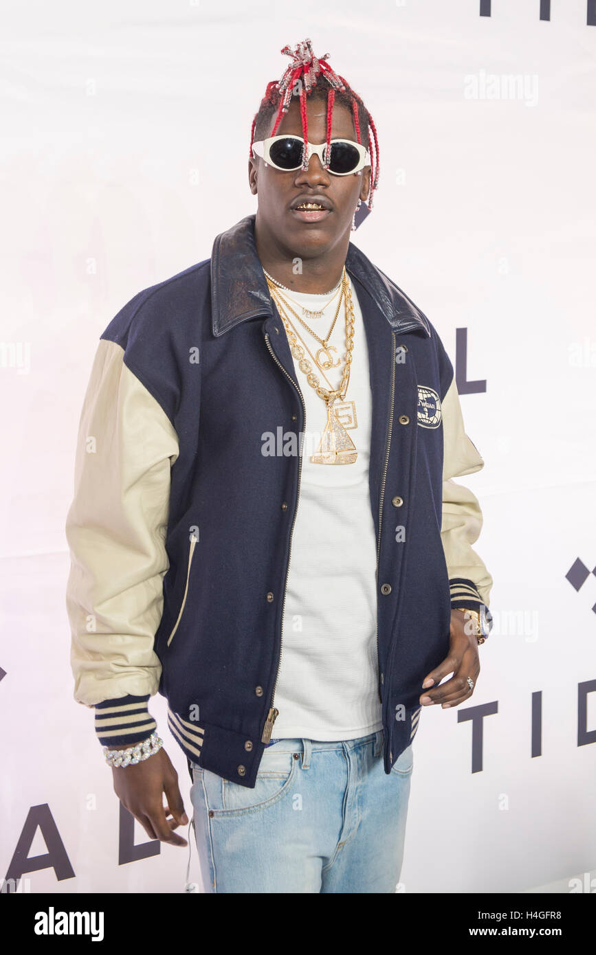 Lil Yachty arrives to the Red Carpet at TIDAL X: 1015 benefit concert ...