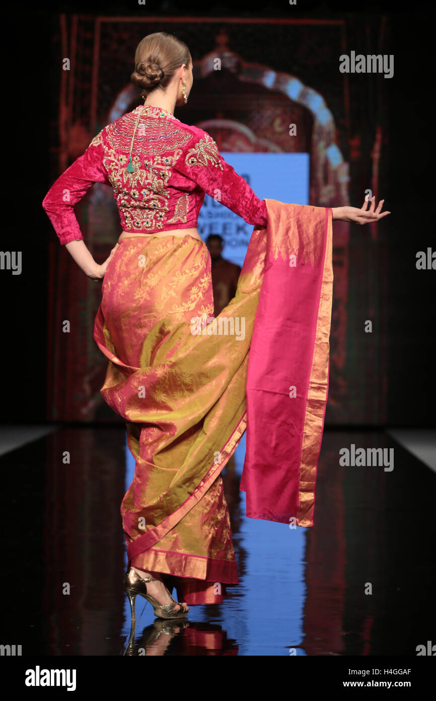 London UK 16 October 2016 The Grand finale of Indian fashion week ...