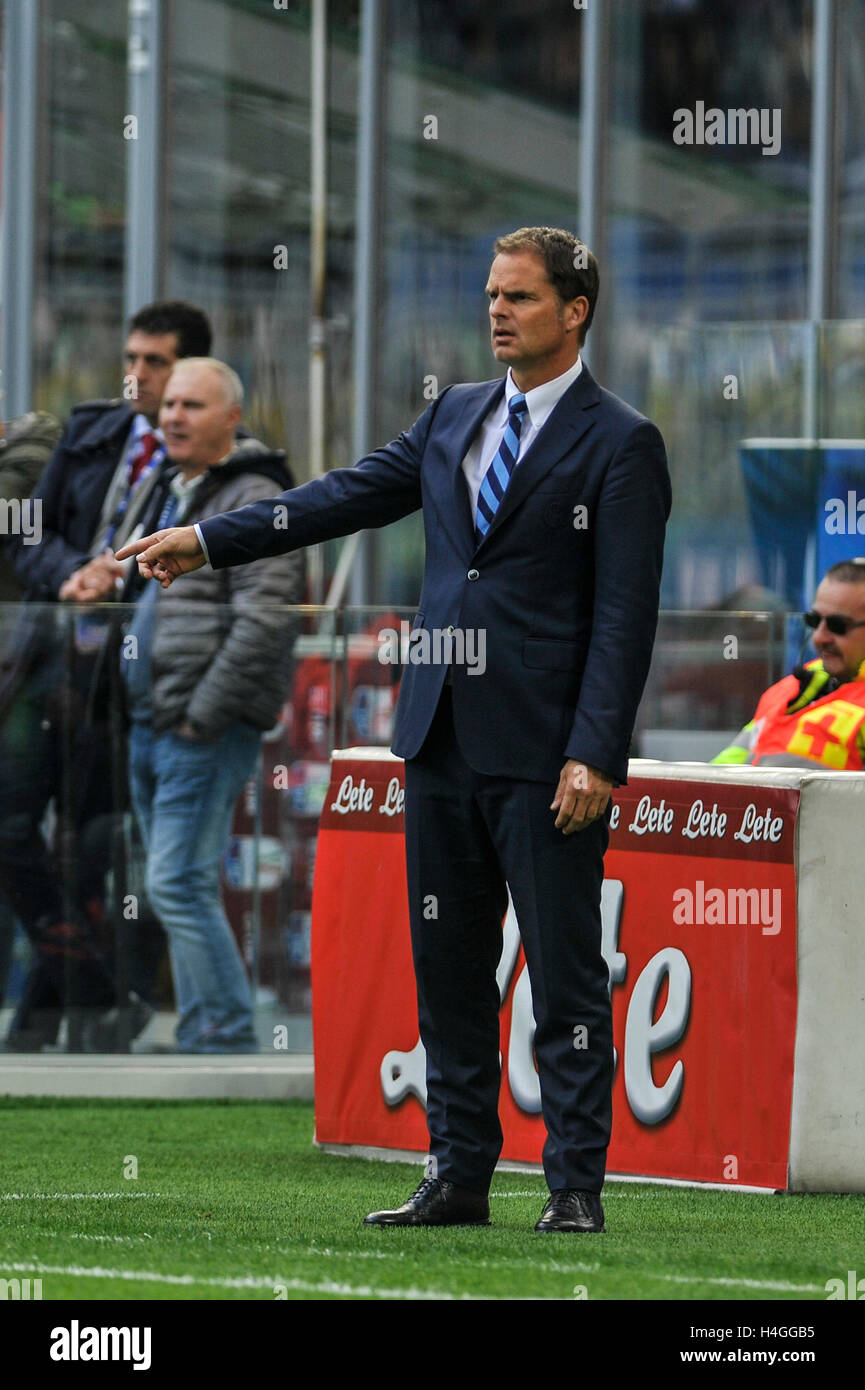 Milan, Italy. 16th Oct, 2016. Frank de Boer Head coach of FC Inter ...