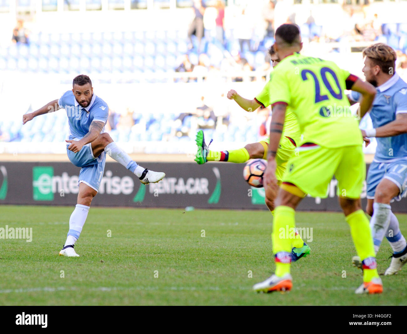 Stadium Olimpico, Rome, Italy. 16th Oct, 2016. Serie A football league ...
