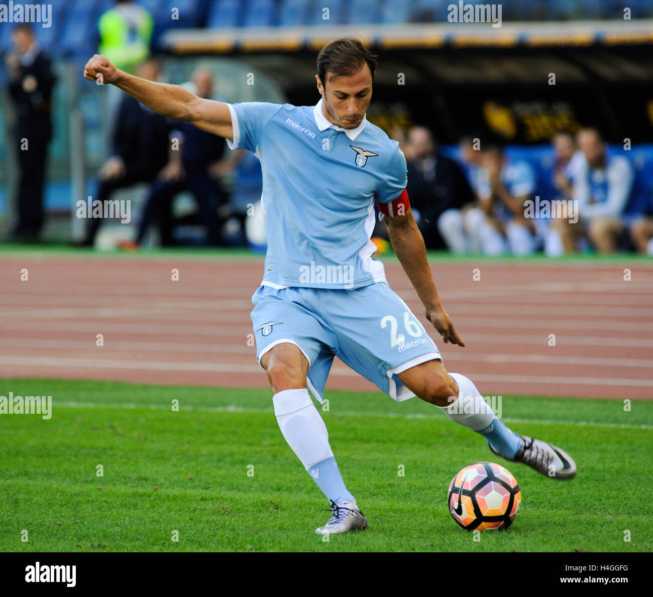 Stadium Olimpico, Rome, Italy. 16th Oct, 2016. Serie A football league ...