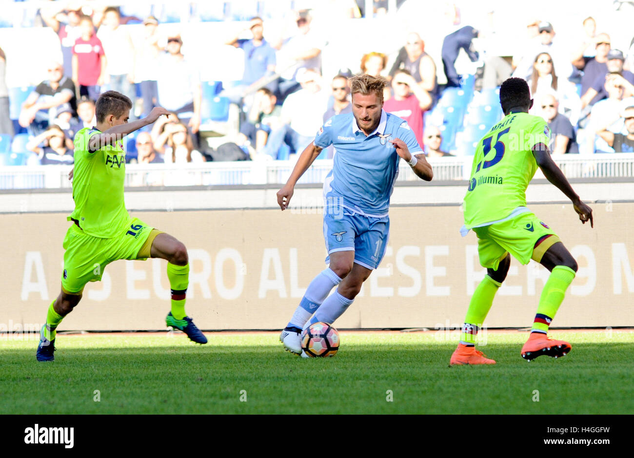 Stadium Olimpico, Rome, Italy. 16th Oct, 2016. Serie A football league ...