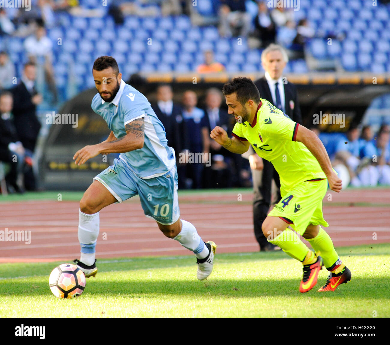 Stadium Olimpico, Rome, Italy. 16th Oct, 2016. Serie A football league ...