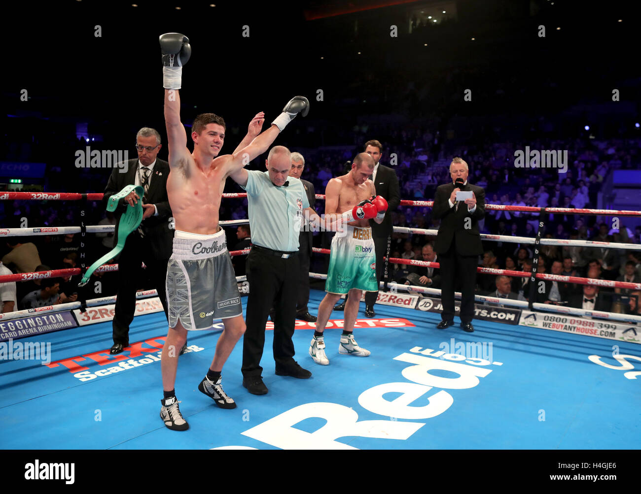 Luke Campbell celebrates victory over Derry Matthews for the WBC Silver ...