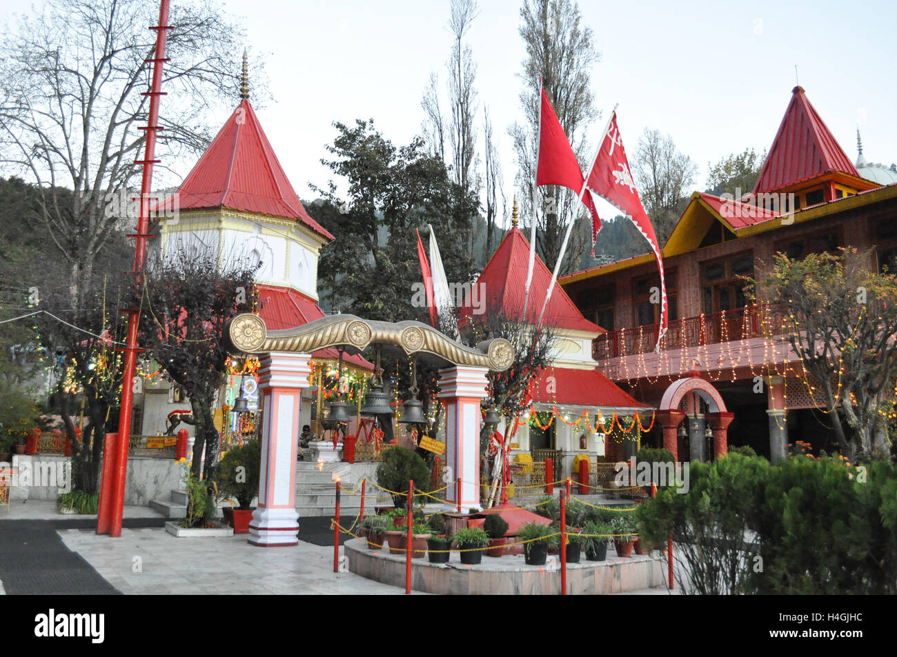Nainital, Uttarakhand, India- November 11, 2015:Naina Devi Temple early ...