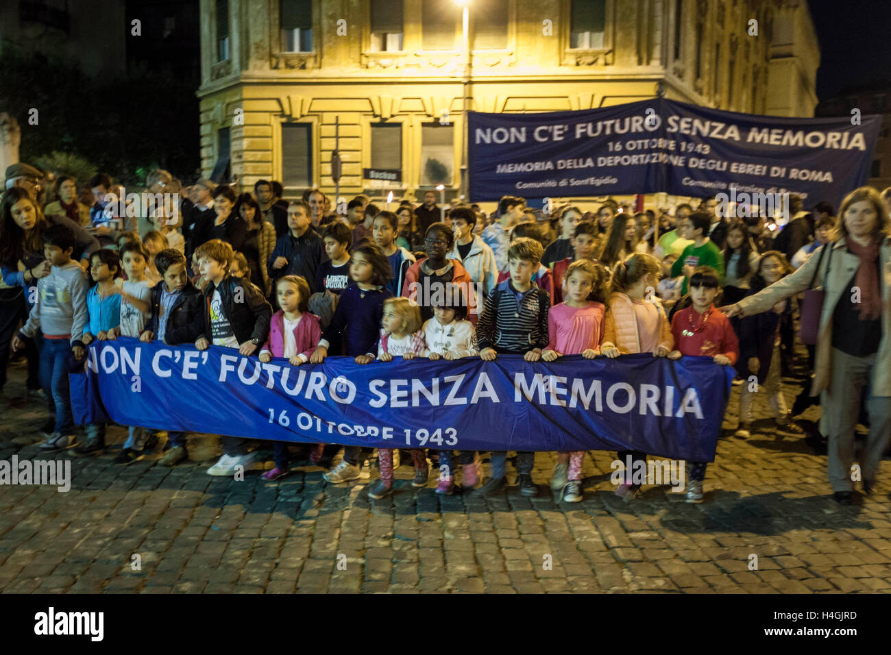 Rome, Italy. 15th Oct, 2016. The Jewish community of Rome and the ...