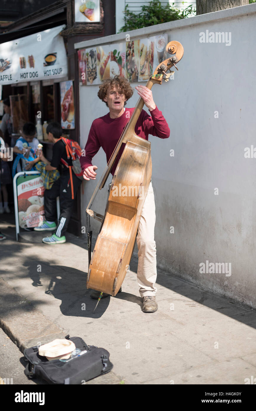Man playing a double bass hi-res stock photography and images - Alamy